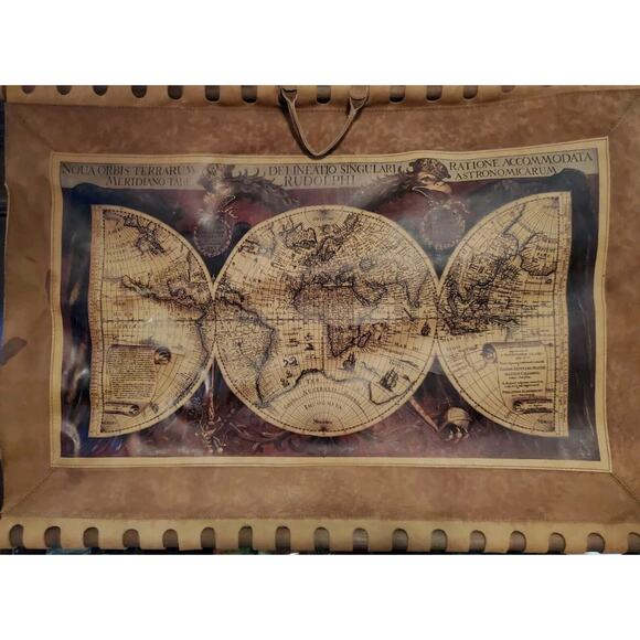 Art | Keplers Map Of Rudolphine Tables On Leather Skin | Poshmark